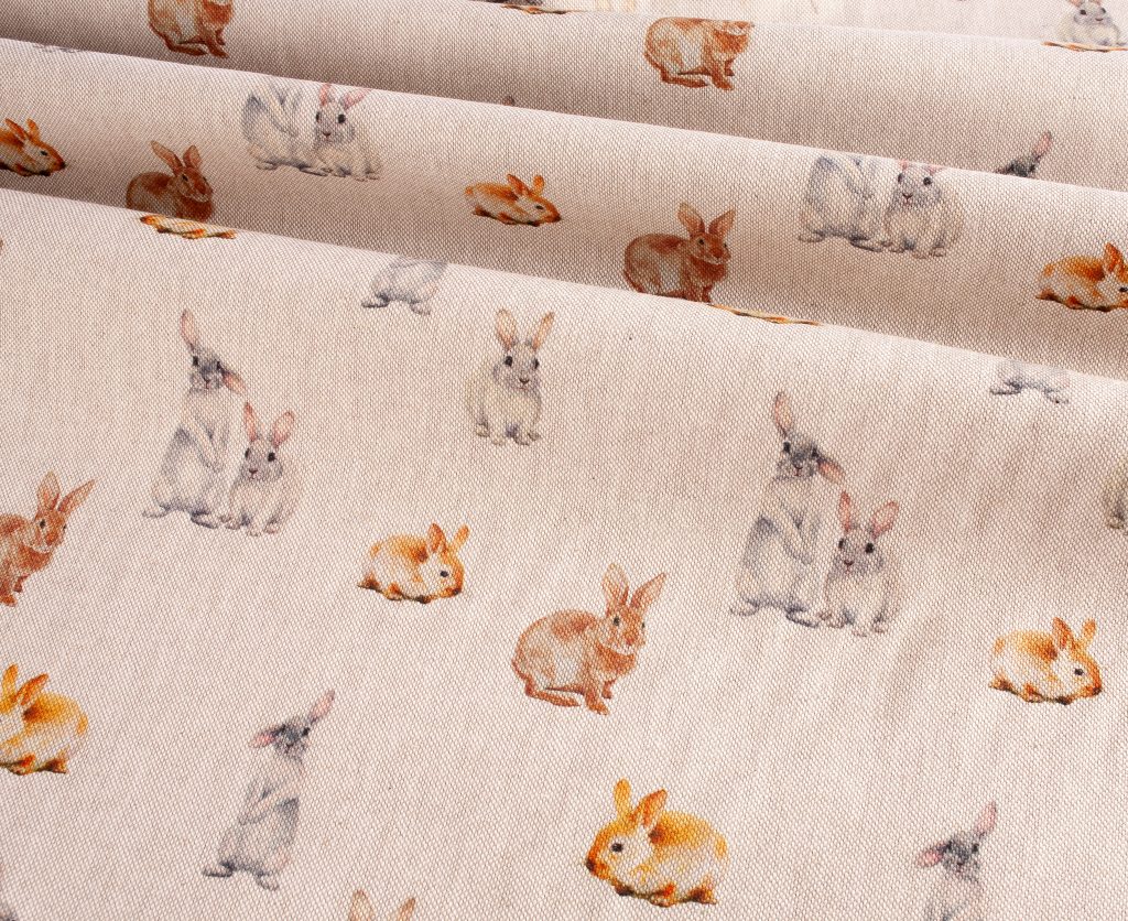 Cotton Rich Linen Look Craft Panama - Rabbits – Debbie Shore Sewing