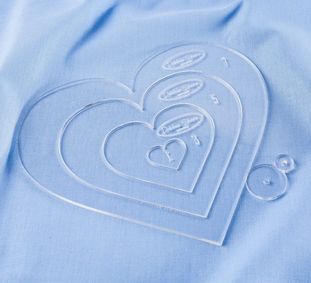 Debbie Shore Nesting Hearts Acrylic Template Debbie Shore Sewing