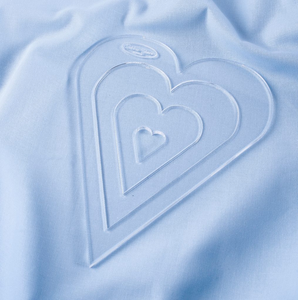 60 Degree Heart Acrylic Templates Debbie Shore Sewing