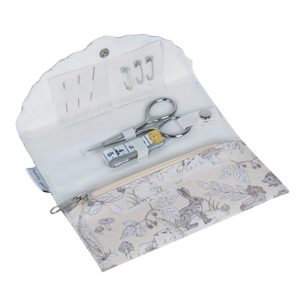 Sewing Kit: Fold-Over Scalloped Edge - Woodland Toile – Debbie Shore Sewing