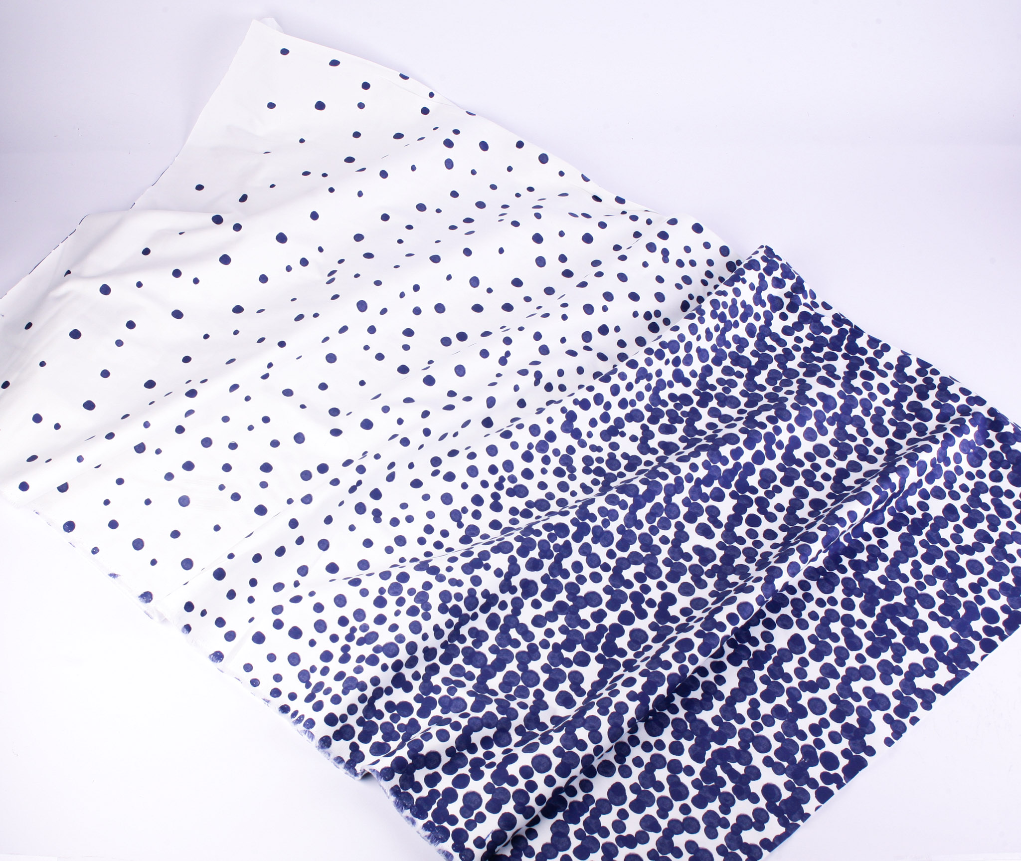Deadstock Fabric - Ex Zara Blue Spot Gradient Panel 150cm x 120cm – Debbie Shore Sewing