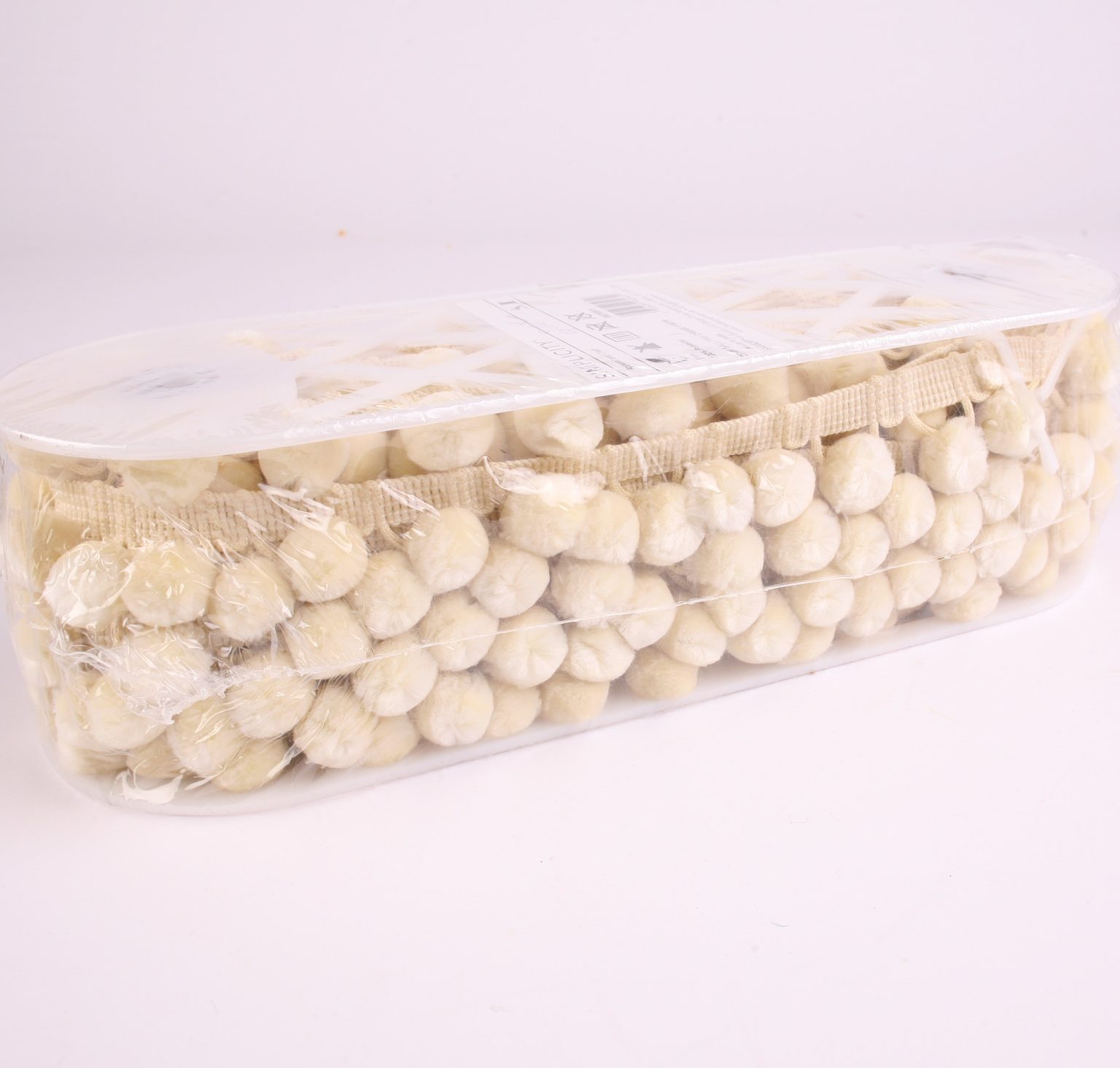 10m Cream 0.5" Pom Pom Trim – Debbie Shore Sewing